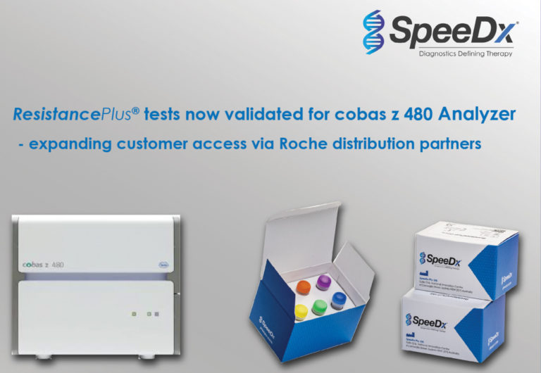 ResistancePlus® tests validated for cobas z 480 Analyzer - SpeeDx